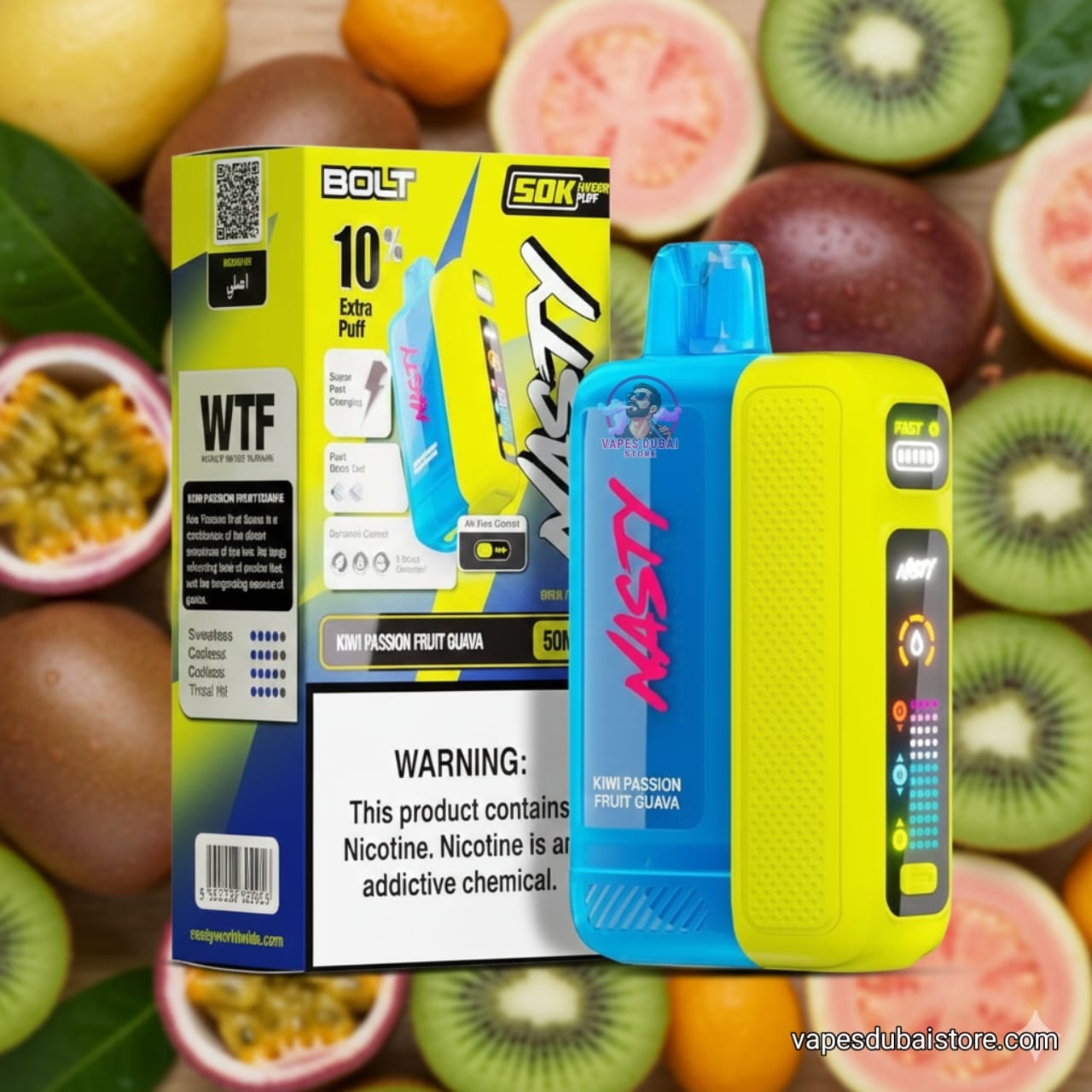 Nasty Bolt Hyperbeast 50K Disposable Vape UAE | 50,000 Puffs – Vapes ...